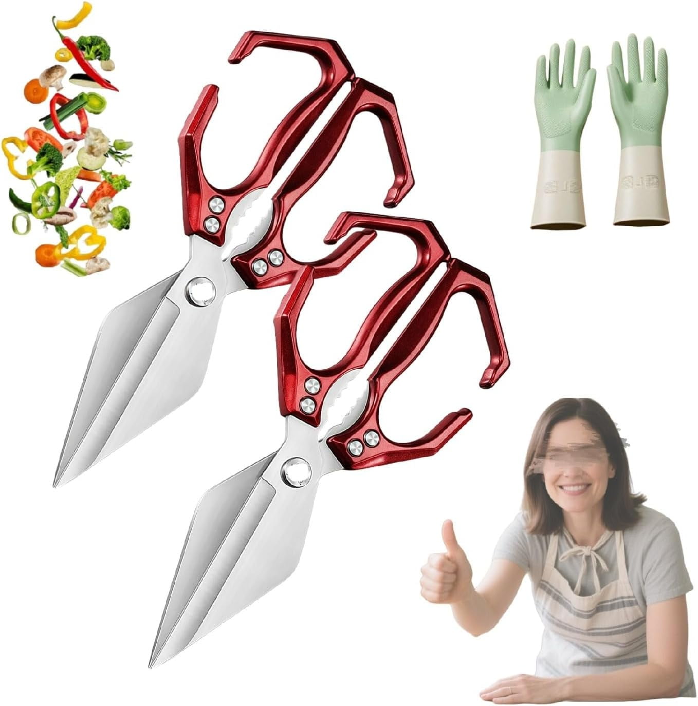 Multifunctional Heavy-Duty Kitchen Shears, 2025 New Heavy Duty Kitchen ...