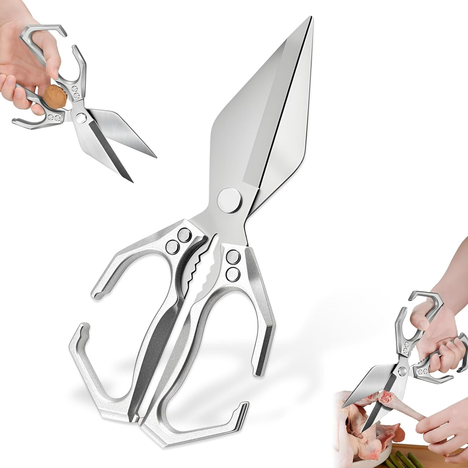 Multifunctional Heavy-Duty Kitchen Shears, High- Culinary Shears ...