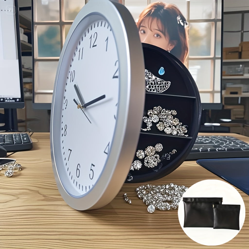 Multifunctional Hidden Wall Clock Safe with Combination Lock – Discreet ...