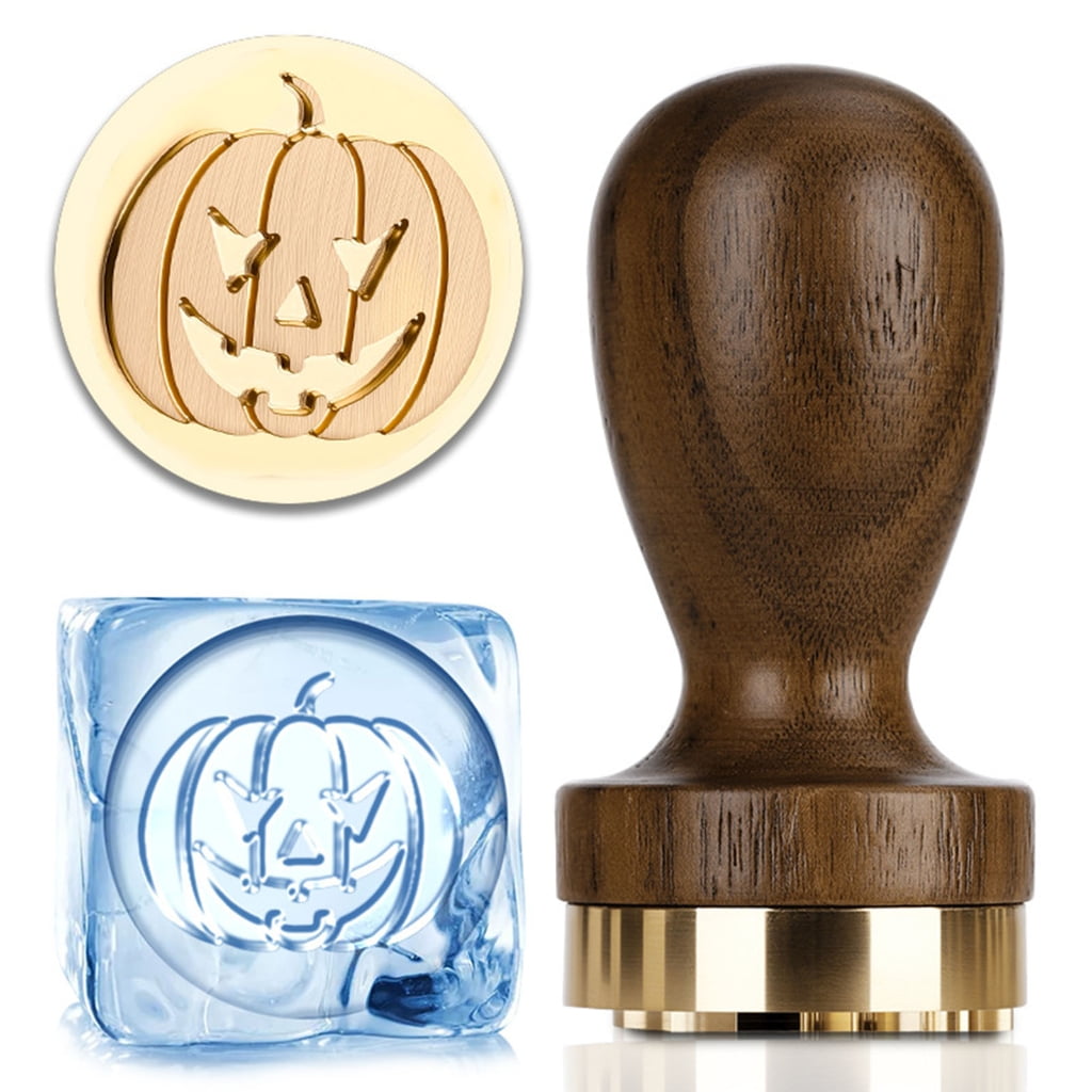 Multifunctional Ice Engraving Stamper Wood Handle Ice Stamper For ...