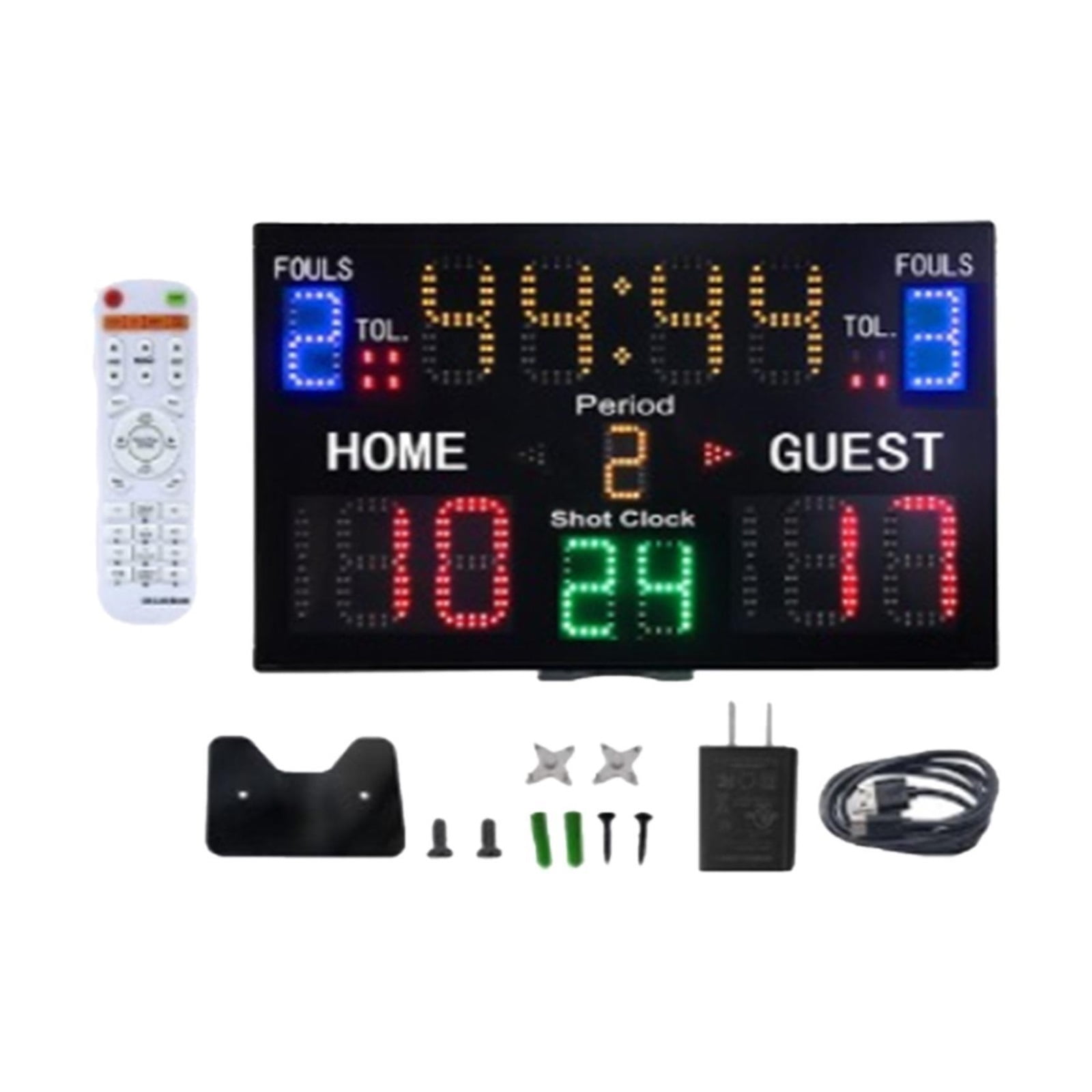 Multifunctional Indoor Basketball Scoreboard Timer Wall Hanging Counter ...