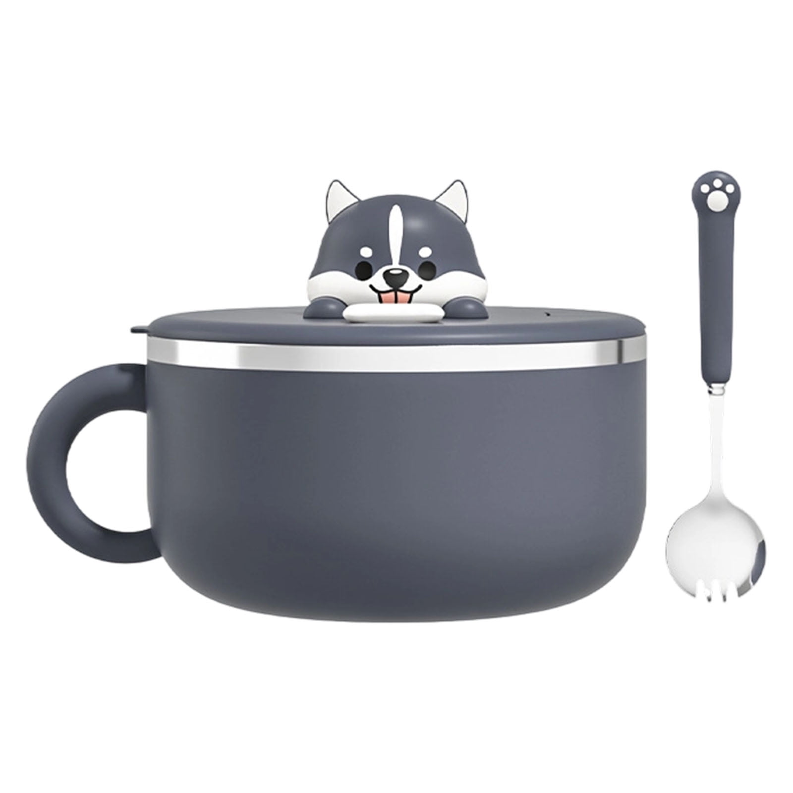 Multifunctional Insulated Noodles Container 304 Steel Materials 1.2L ...