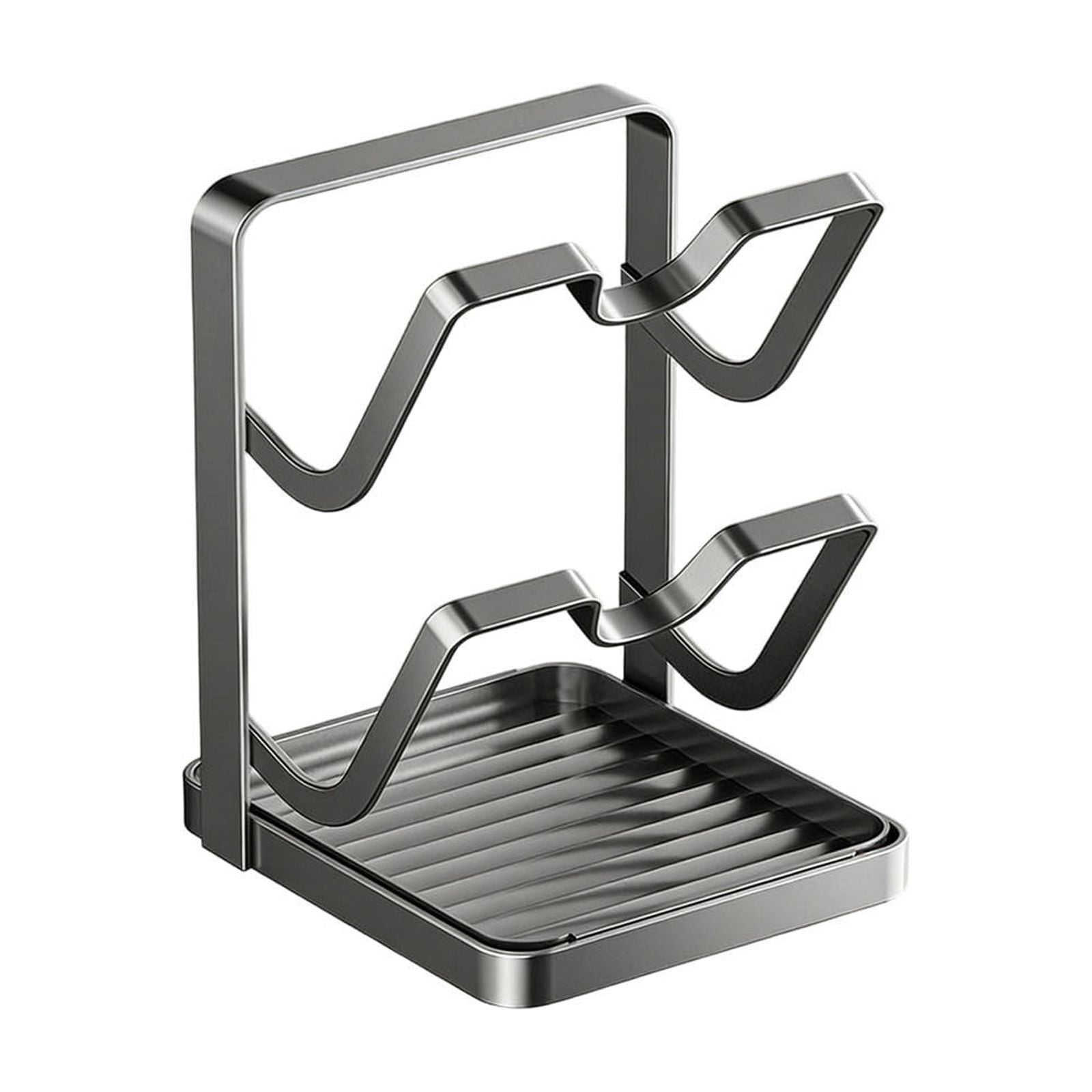 Multifunctional Kitchen Pot Cover & Utensil Storage Rack | Multi-Layer ...