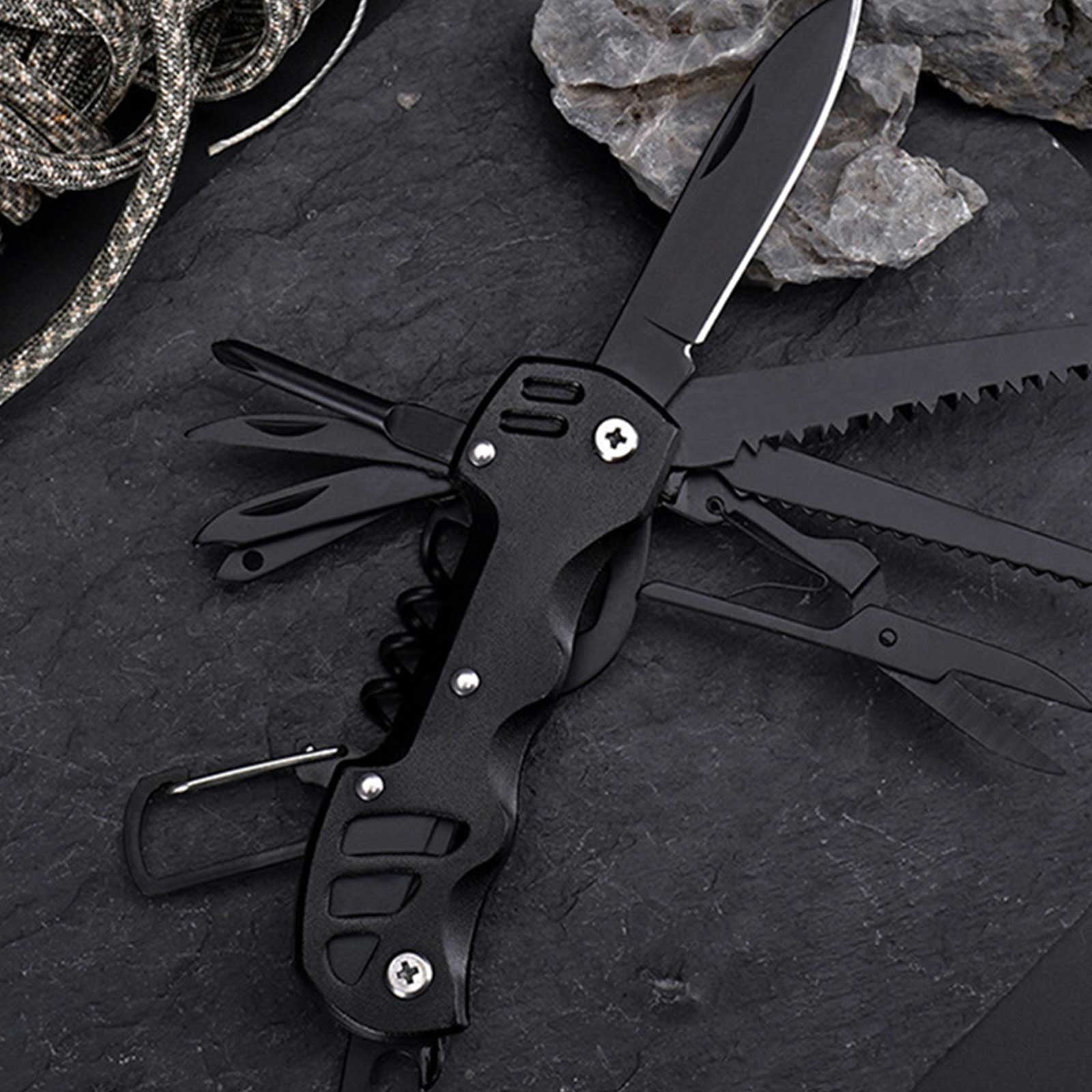 Multifunctional Knife Combination Tool 12 Open Stainless Steel Home ...