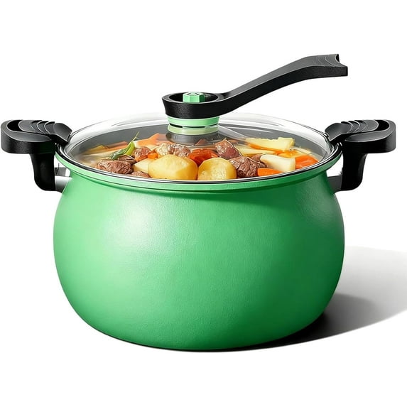 Multifunctional Large Capacity Non-Stick Pressure Cooker, 8 Qt Micro ...