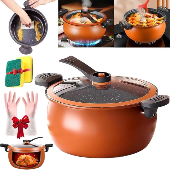 Multifunctional Large Capacity Non-stick Pressure Cooker, 8QT Micro ...