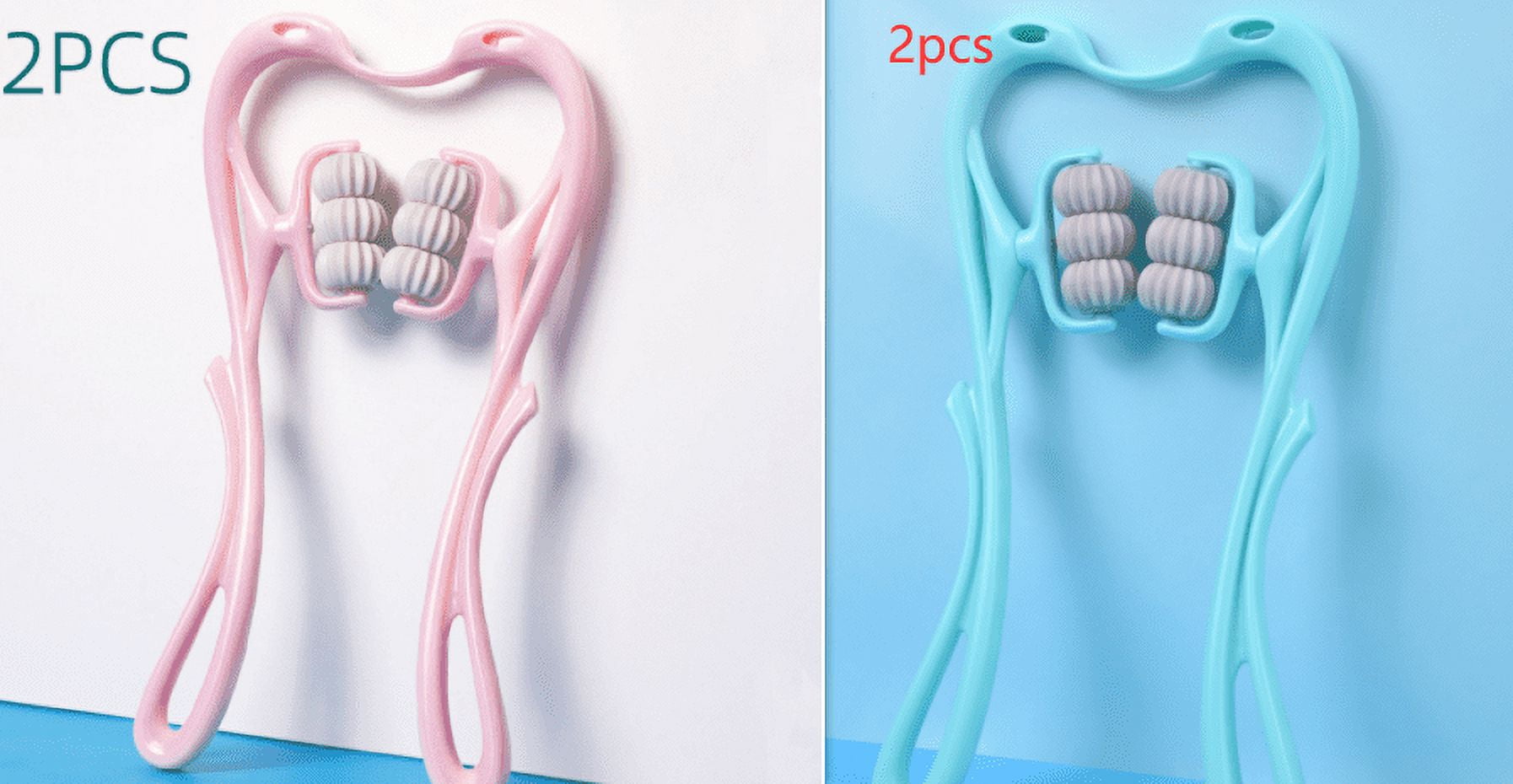 Multifunctional Manual Six-wheel Neck Massager Massage Relieve Roller ...