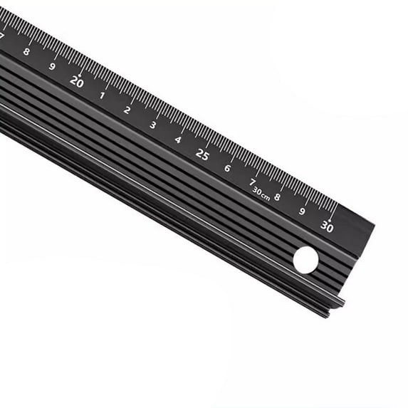 Multifunctional Metal Drafting Ruler Aluminum Alloy Ruler with Metric Scale For Students ...