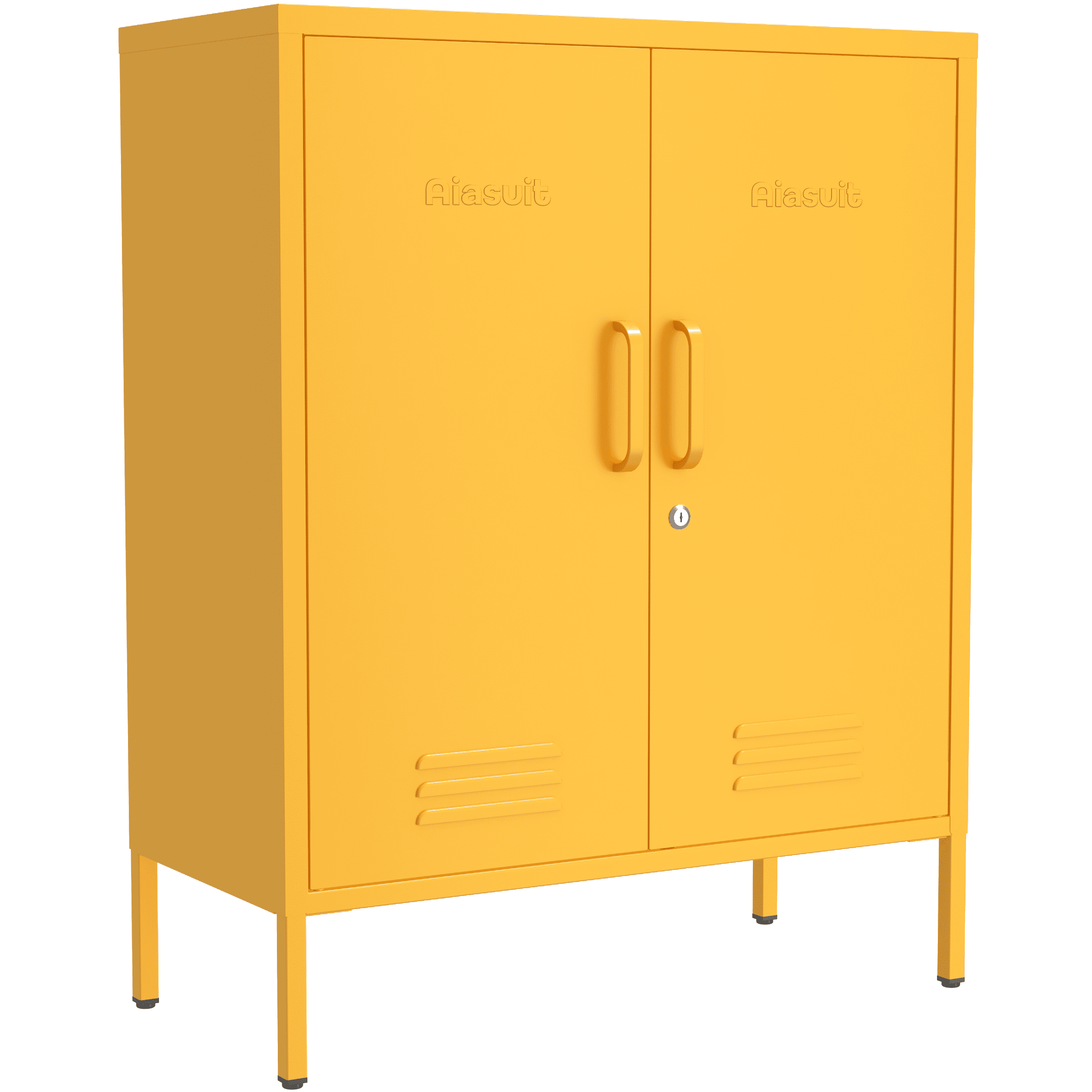 Multipurpose Metal Storage Cabinet 2 Adjustable Partitions Thickened ...