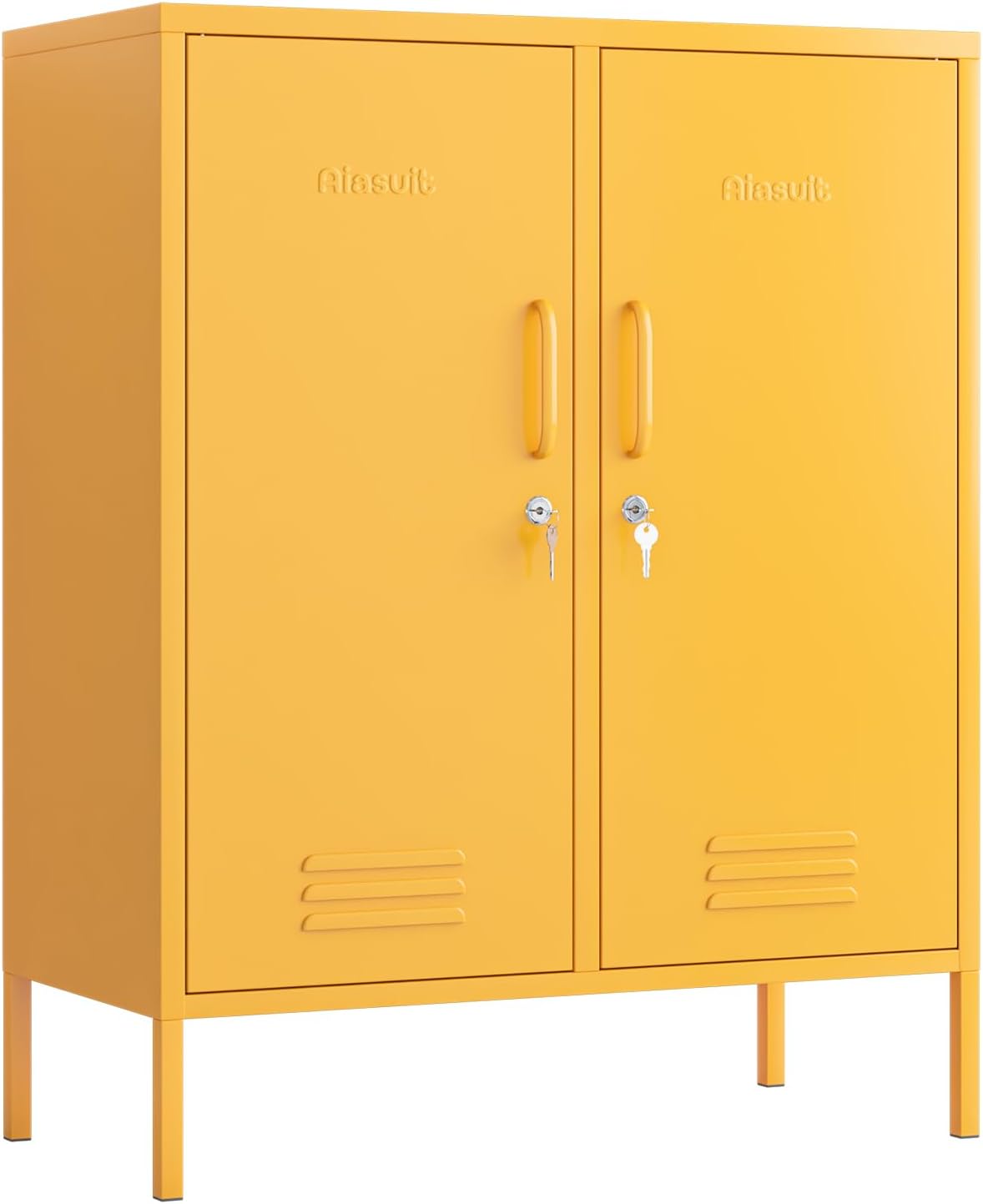 Multifunctional Metal Storage Cabinet 3 Tiers Lockable Wide Lockers ...