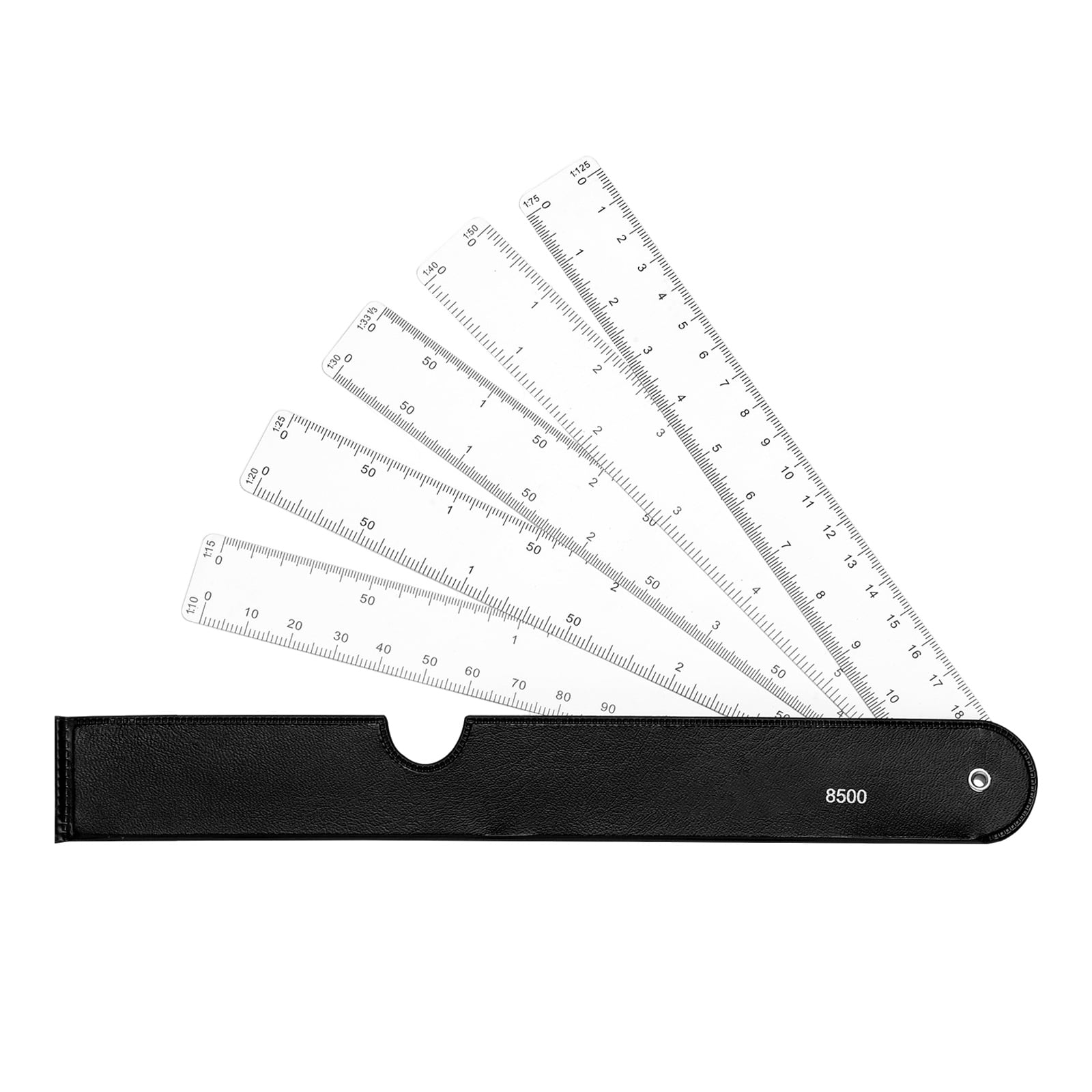 Multifunctional Metric Scale Ruler Folding Engineering Ruler Fan Shaped ...