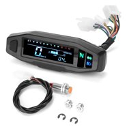 Fule Durable 12V Universal Motorcycle Tachometer Meter LED Backlight ...