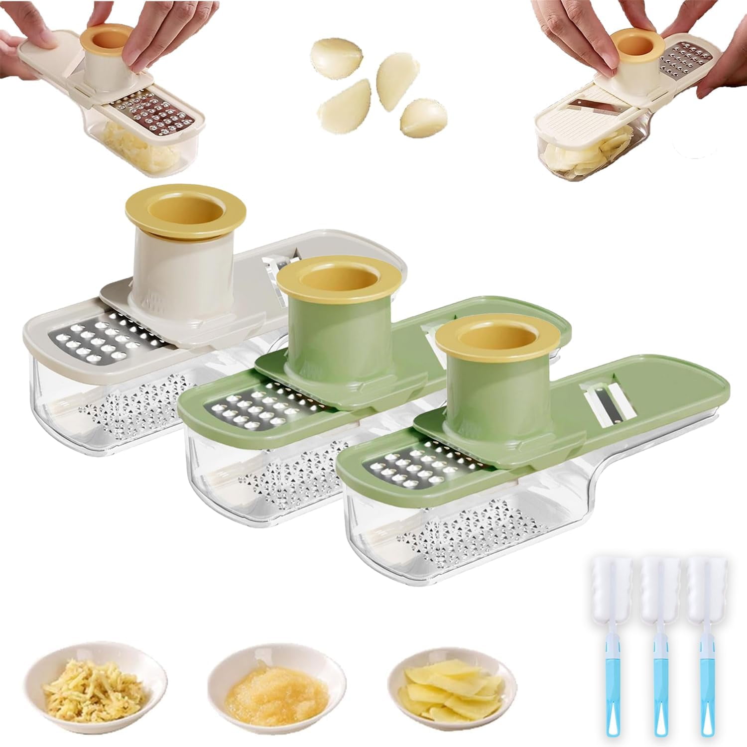 Multifunctional/Multifunction Garlic Grinder & Mandoline Slicer, Garlic ...