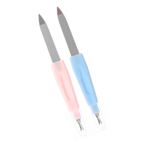 Multifunctional Nails Files Double Ended Metal Manicure for Natural ...