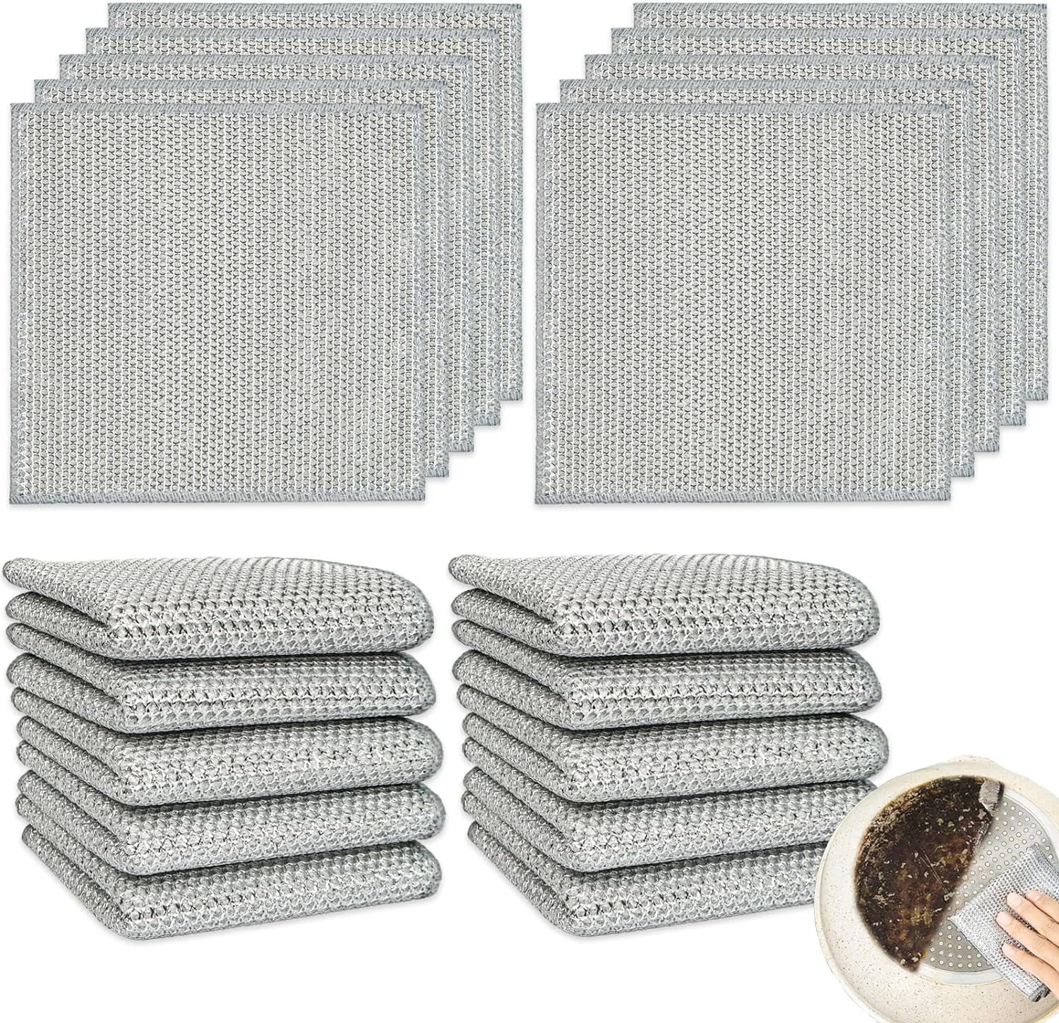 Multifunctional Non Scratch Wire Dishcloth, Multipurpose Wire ...