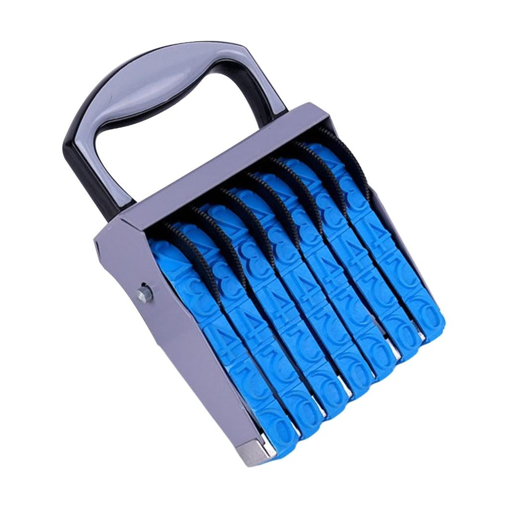 Multifunctional Number Stamp Rolling Stamp Date Stamp Adjustable Office ...