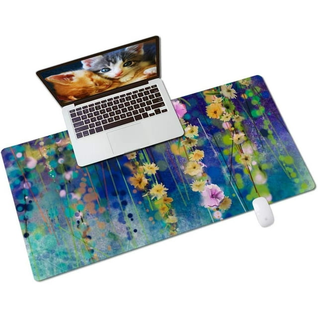 Multifunctional Office Desk Pad, Water-Resistant PU Leather Mouse Pad ...