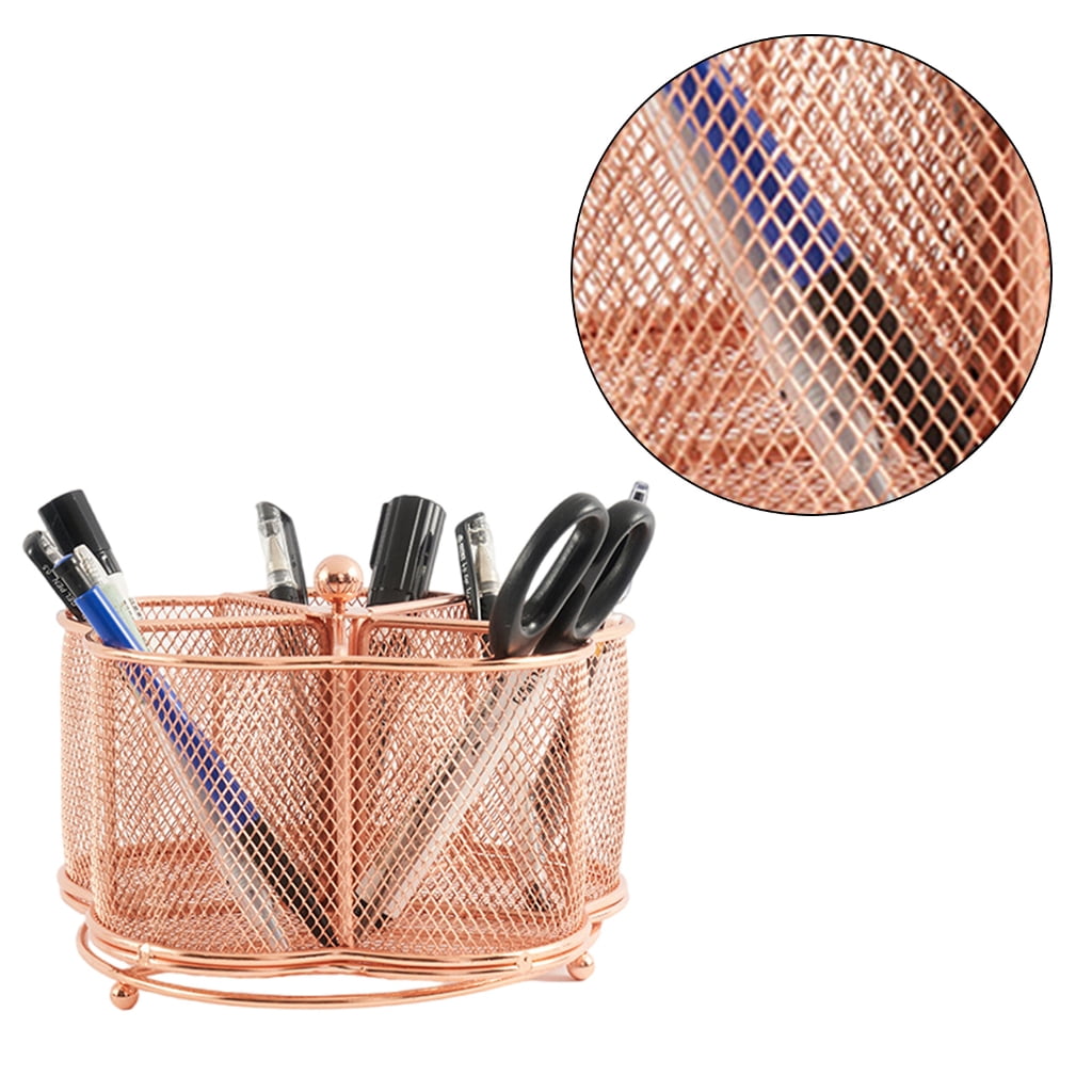 Multifunctional Office Desk Pencil Organisers Mesh Pen Holder with ...
