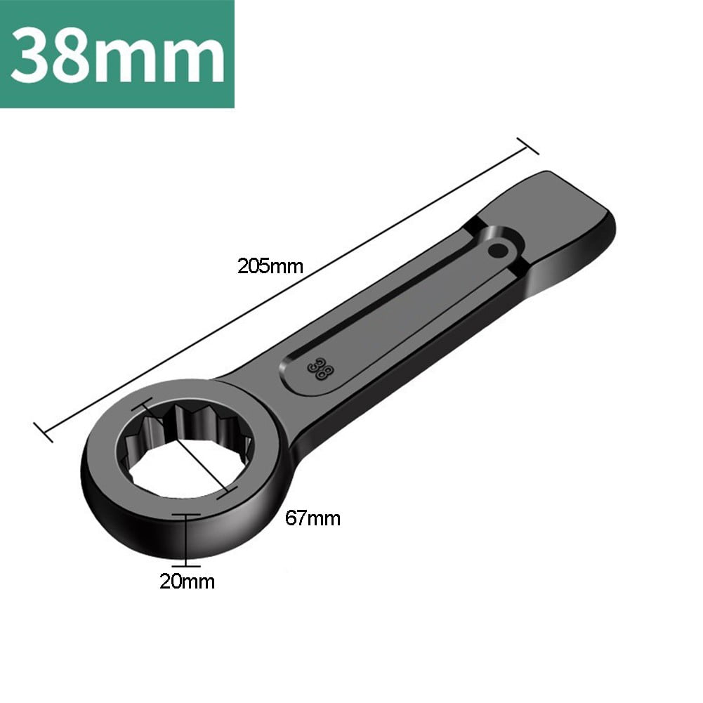 Multifunctional Open Ended Straight Handle Single End Wrench 12 Points ...