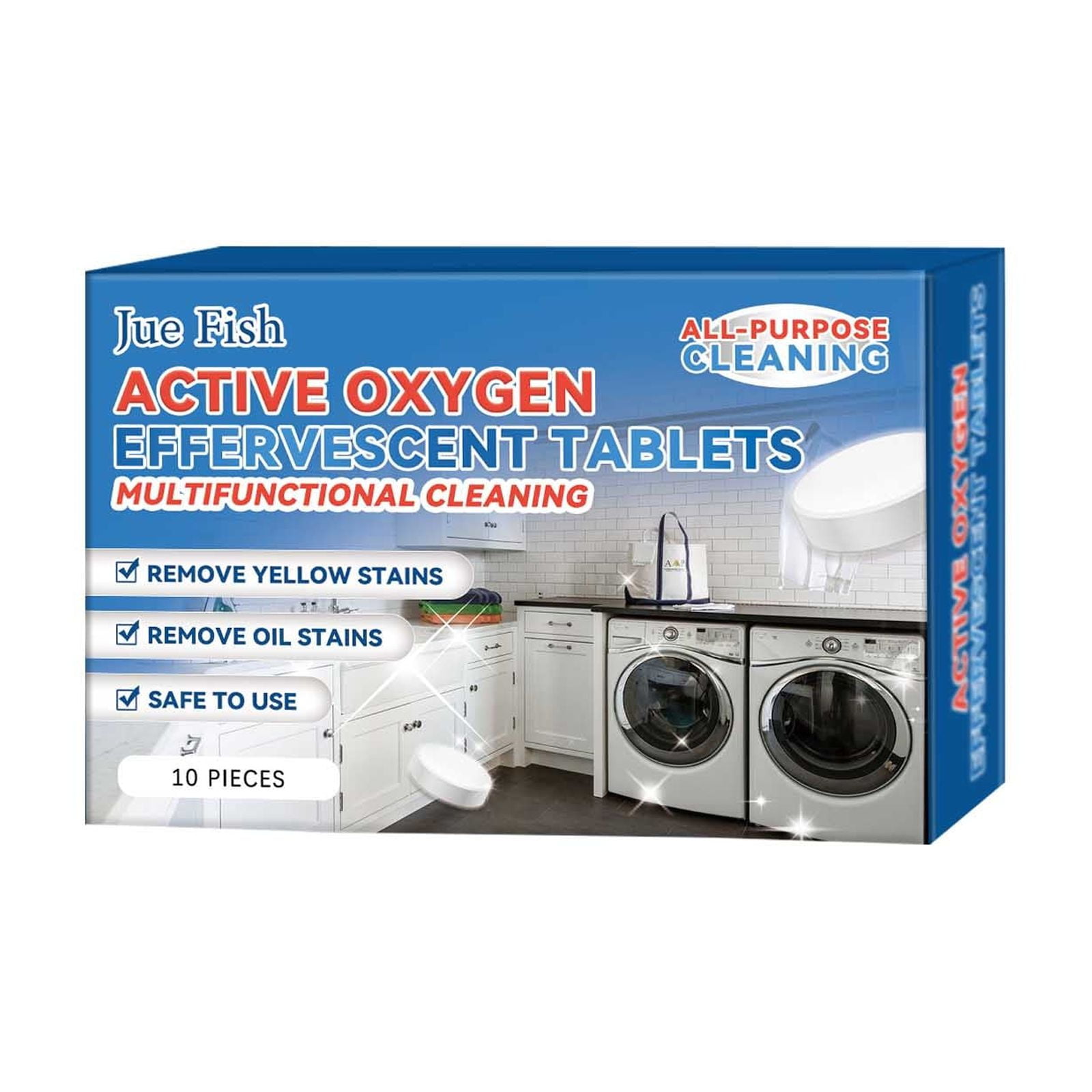 Multifunctional Oxygen Cleaning Effervescent Tablets To Removes Stains ...