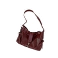 Multifunctional PU Shoulder Bag Generous Storage Space Korean Aesthetic ...