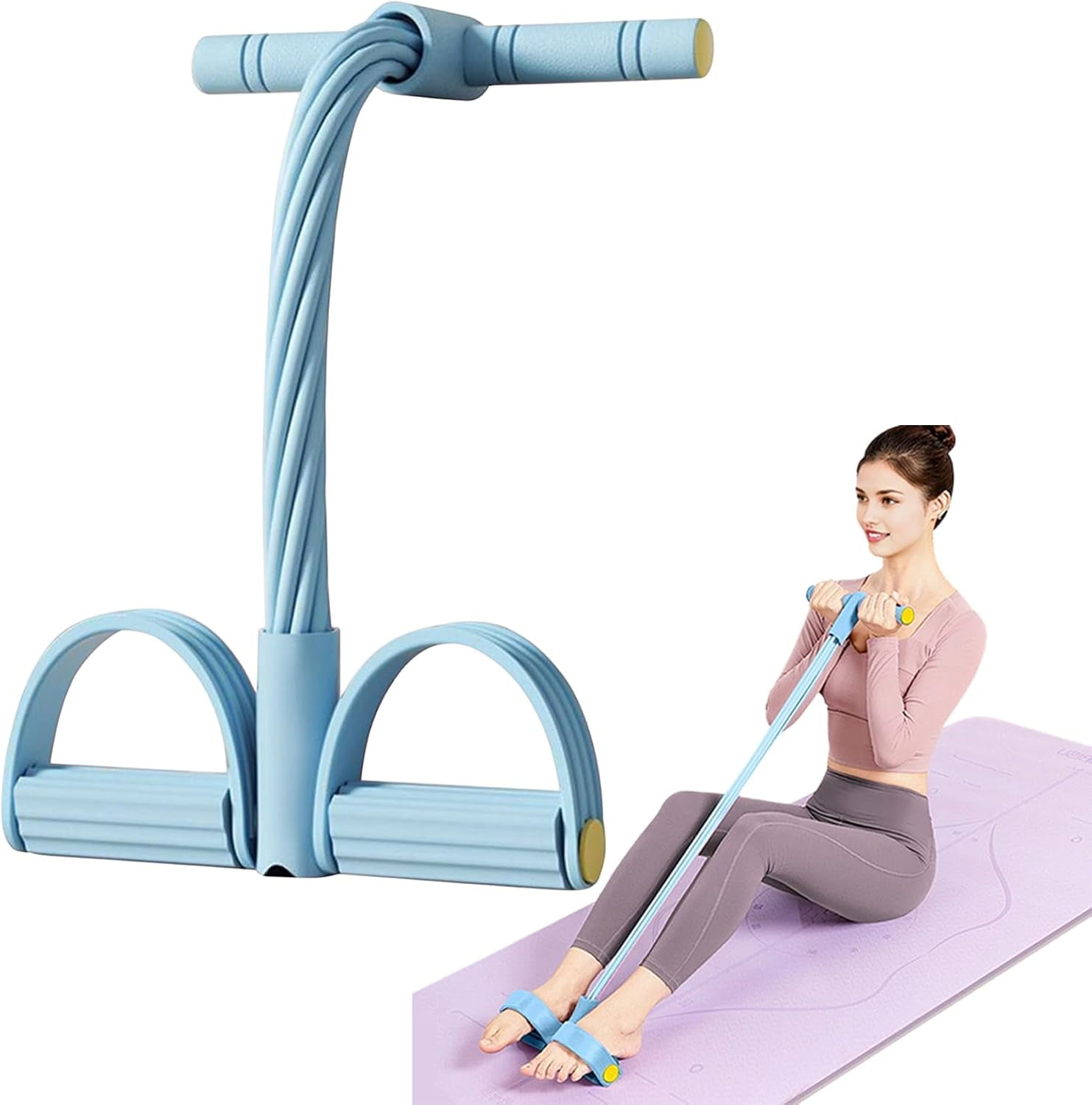 Multifunctional Pedal Resistance Band Puller 6 Tubes, Upgraded Yoga ...