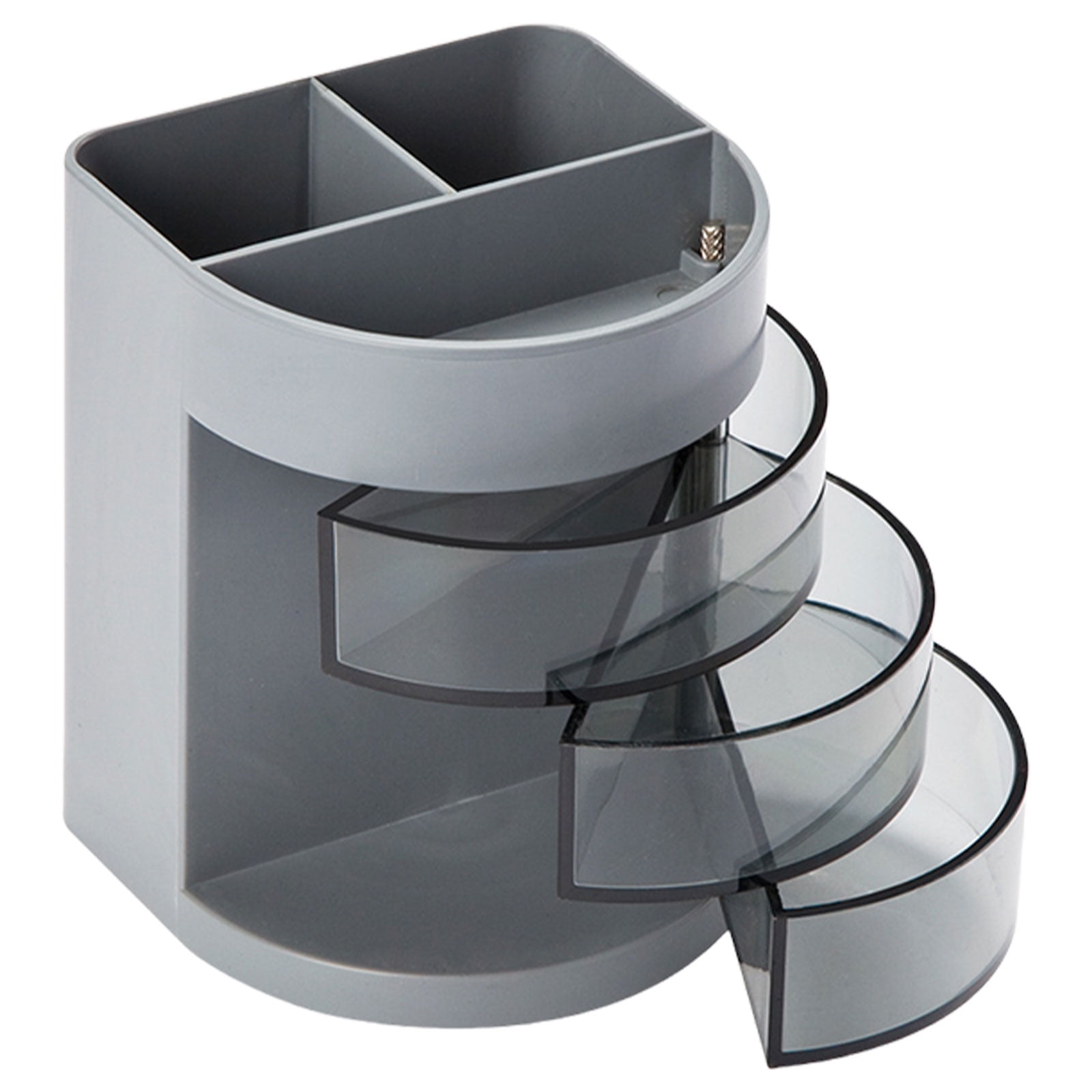 Multifunctional Pen Pencil Holder with 3 Layer Rotatable Drawers Desk ...
