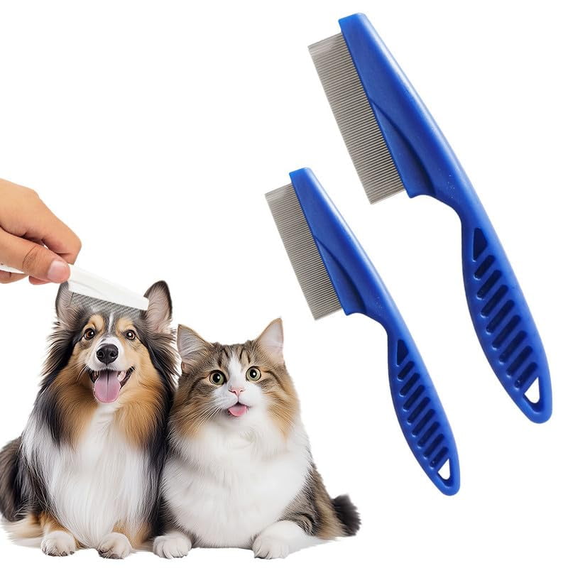 Multifunctional Pet Comb, 2 Pack Multifunctional Pet Comb, Fine-Tooth ...