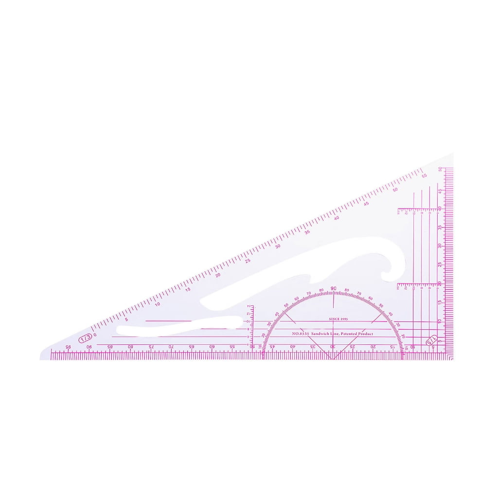 Multifunctional Plastic Quilting Ruler Sewing Ruler Patchwork Ruler ...