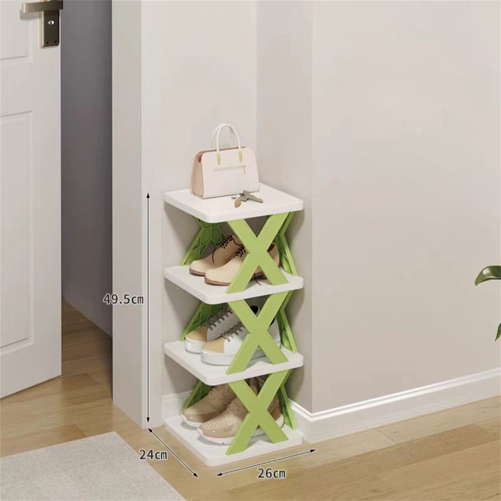 Multifunctional Plastic Storage Shoe Rack Organizer, Foldable Space ...