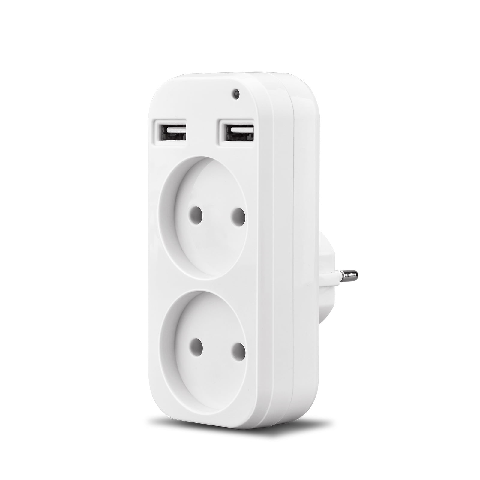 Multifunctional Plug Adapter with 2 USB Chargers and EU Plug Converter ...