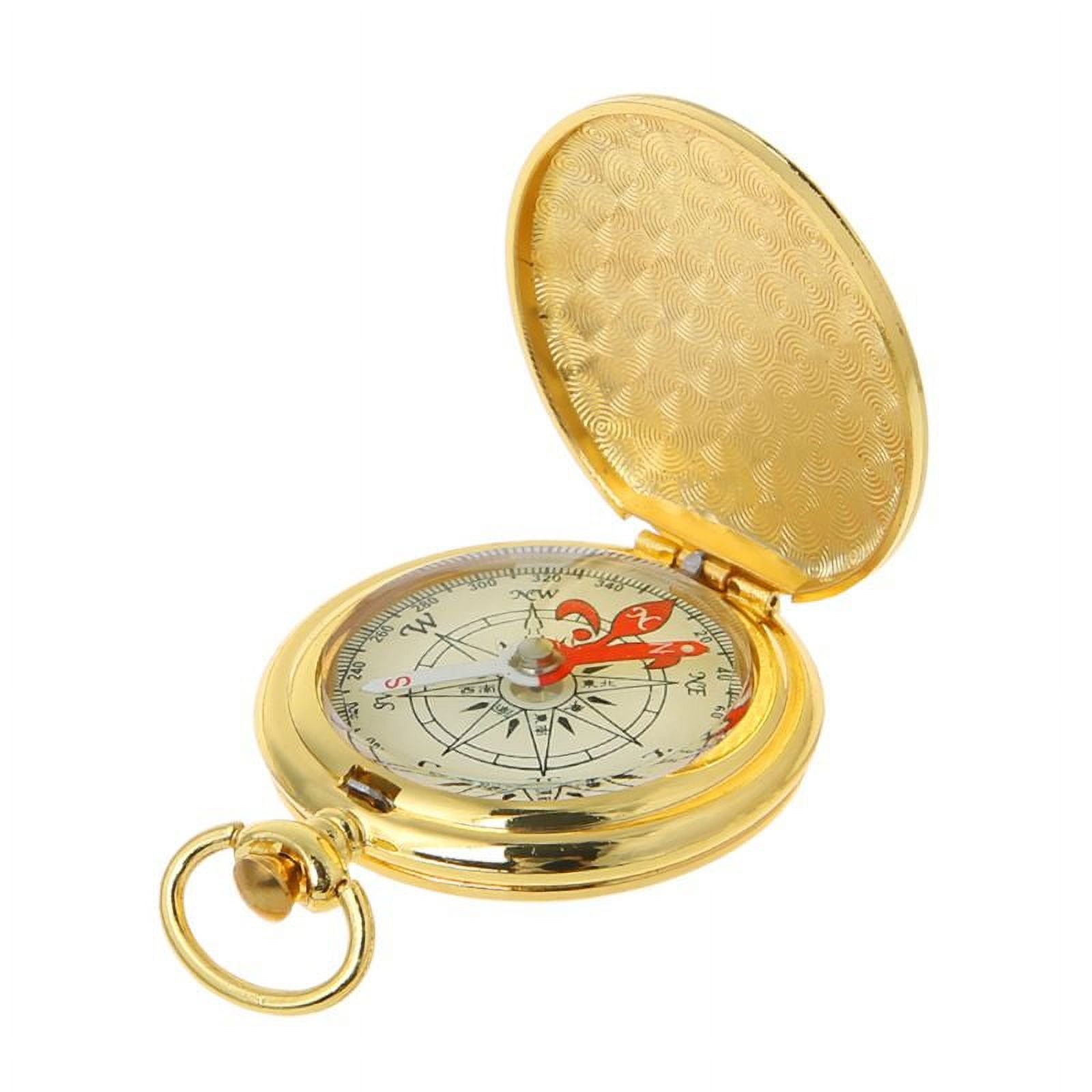 Multifunctional Pocket Watch Flip Open Survival Compass for Men Retro ...