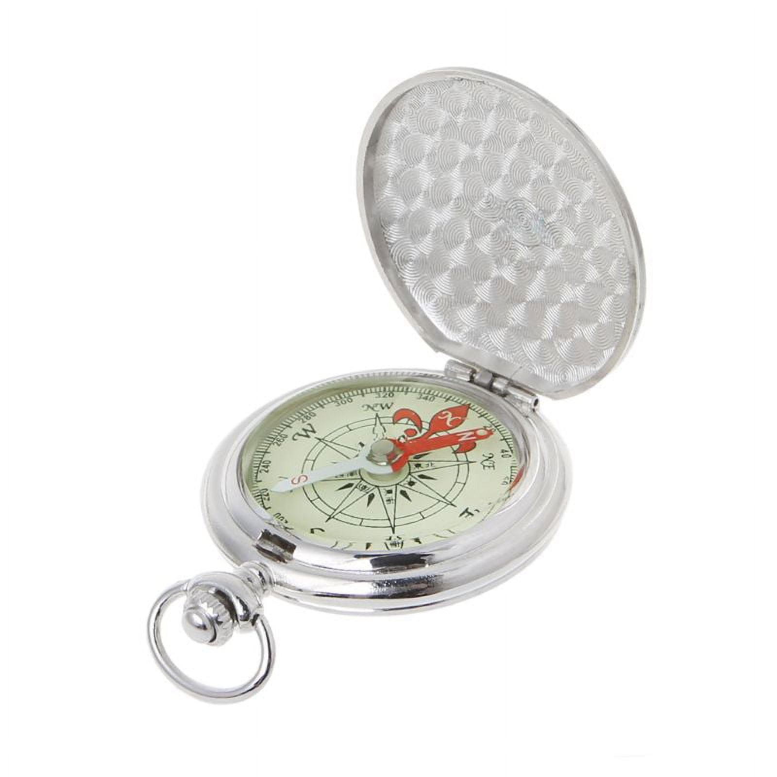 Multifunctional Pocket Watch Flip Open Survival Compass for Men Retro ...