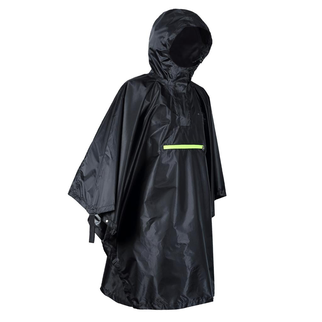 Multifunctional Poncho Reflective Strips with Hood for Climbing Cycling ...