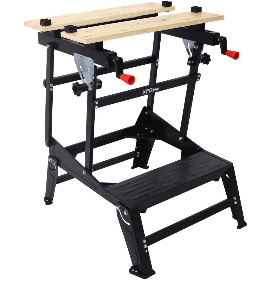 Multifunctional Portable Workbench 550LB Capacity Foldable Adjustable ...