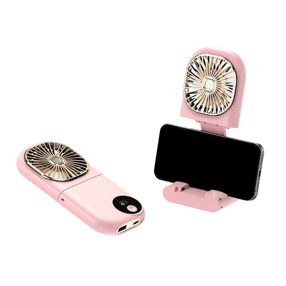 Multifunctional Power Bank Handheld Fan Foldable Portable USB Charging ...
