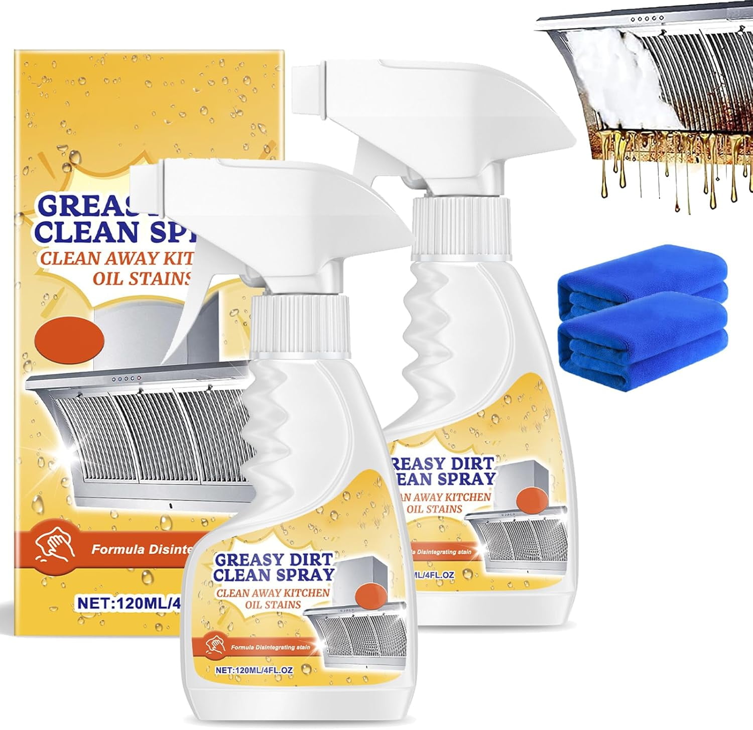 Multifunctional Powerful Kitchen Foam Cleaner, 120ml/4fl.Oz Kitchen ...