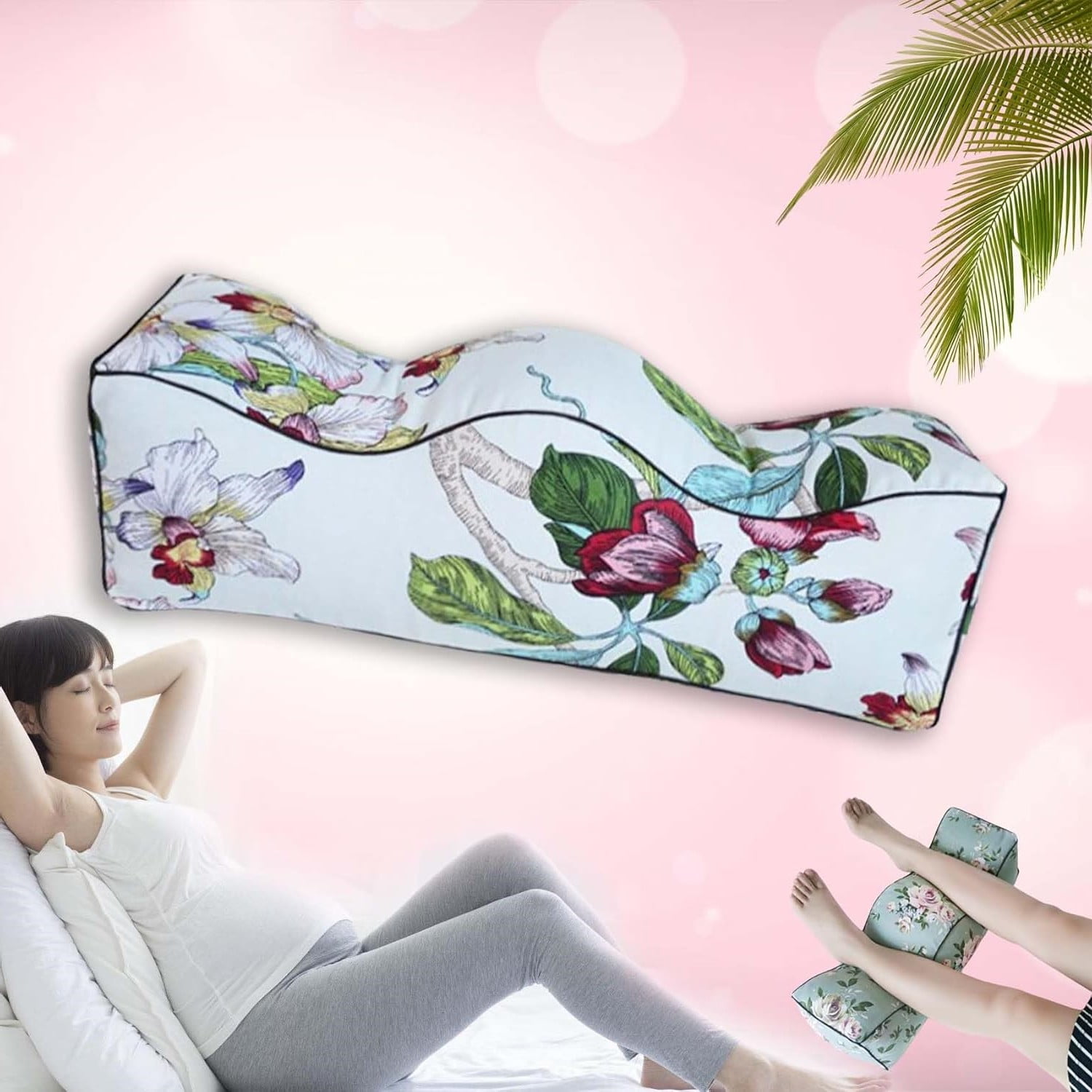 Multifunctional Pressure Reducing Leg Elevation Pillow, Sleeping Leg Wedge Pillows for Back Pain ...