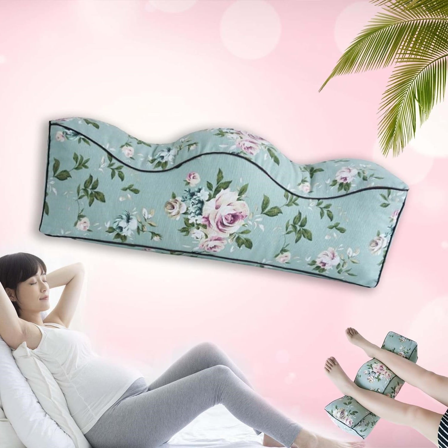 Multifunctional Pressure Reducing Leg Elevation Pillow, Sleeping Leg Wedge Pillows for Back Pain ...