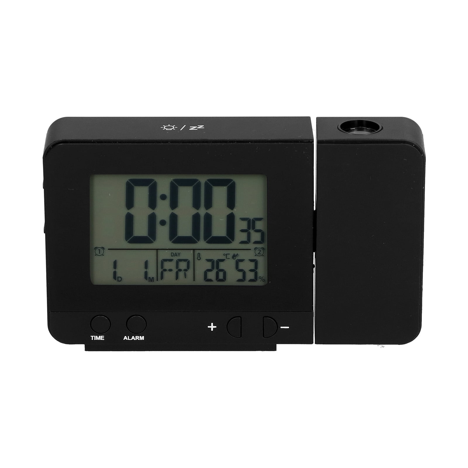 Multifunctional Projection Clock With USB Port, 180 Rotation, Indoor ...