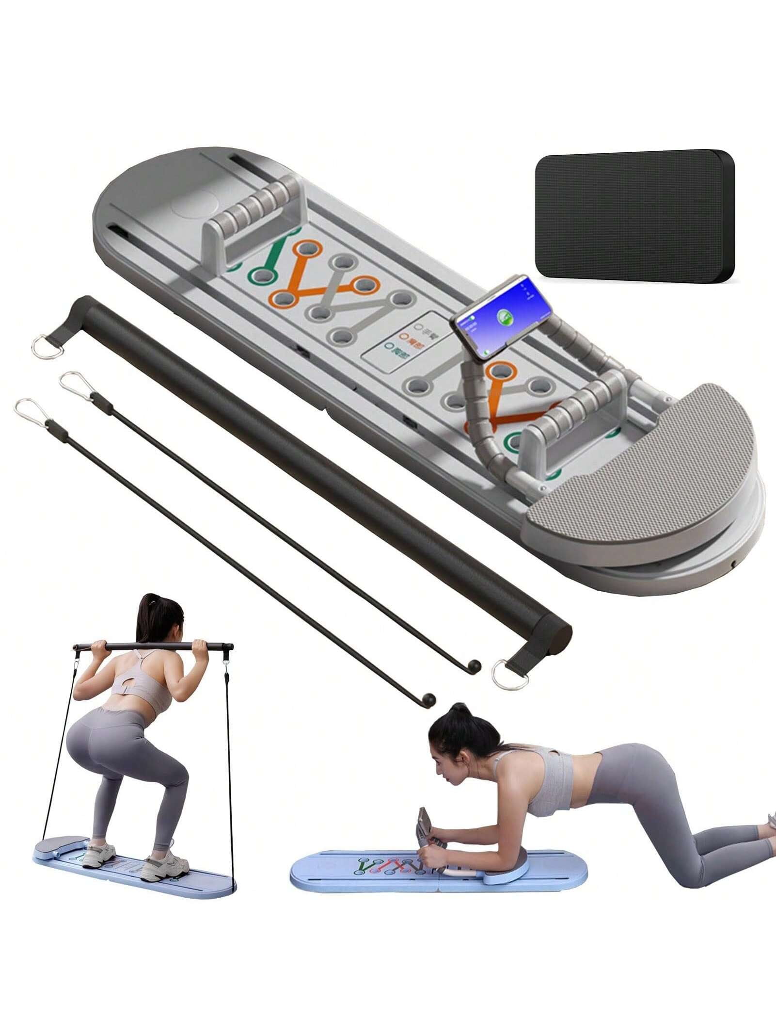 Multifunctional Push Up Board & Abs Training With Pilates Resistance ...