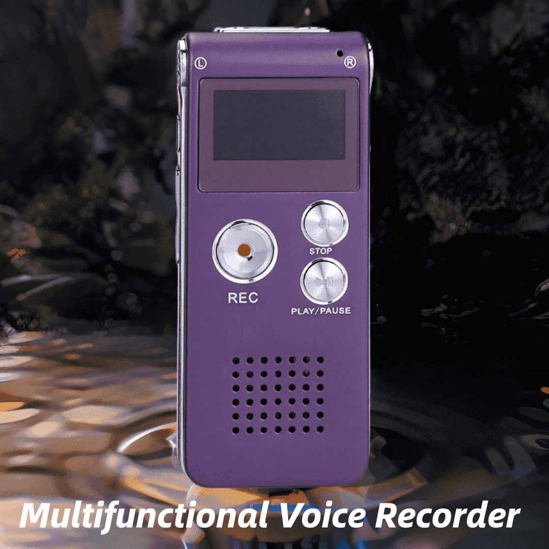 Multifunctional Rechargeable 8GB 650HR Digital Audio Voice Recorder ...