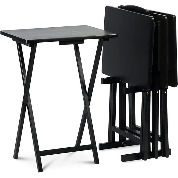 Folding Snack Tables Set