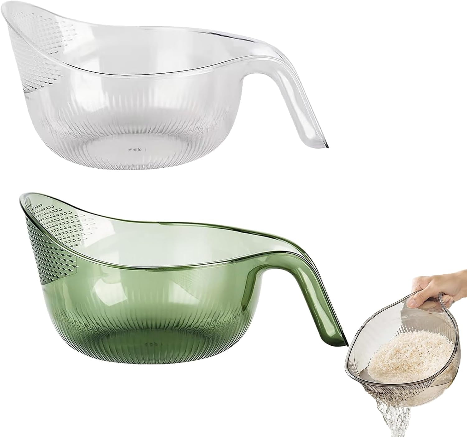 Multifunctional Rice Strainer With Fine Holes And Handle, Rice Washer ...
