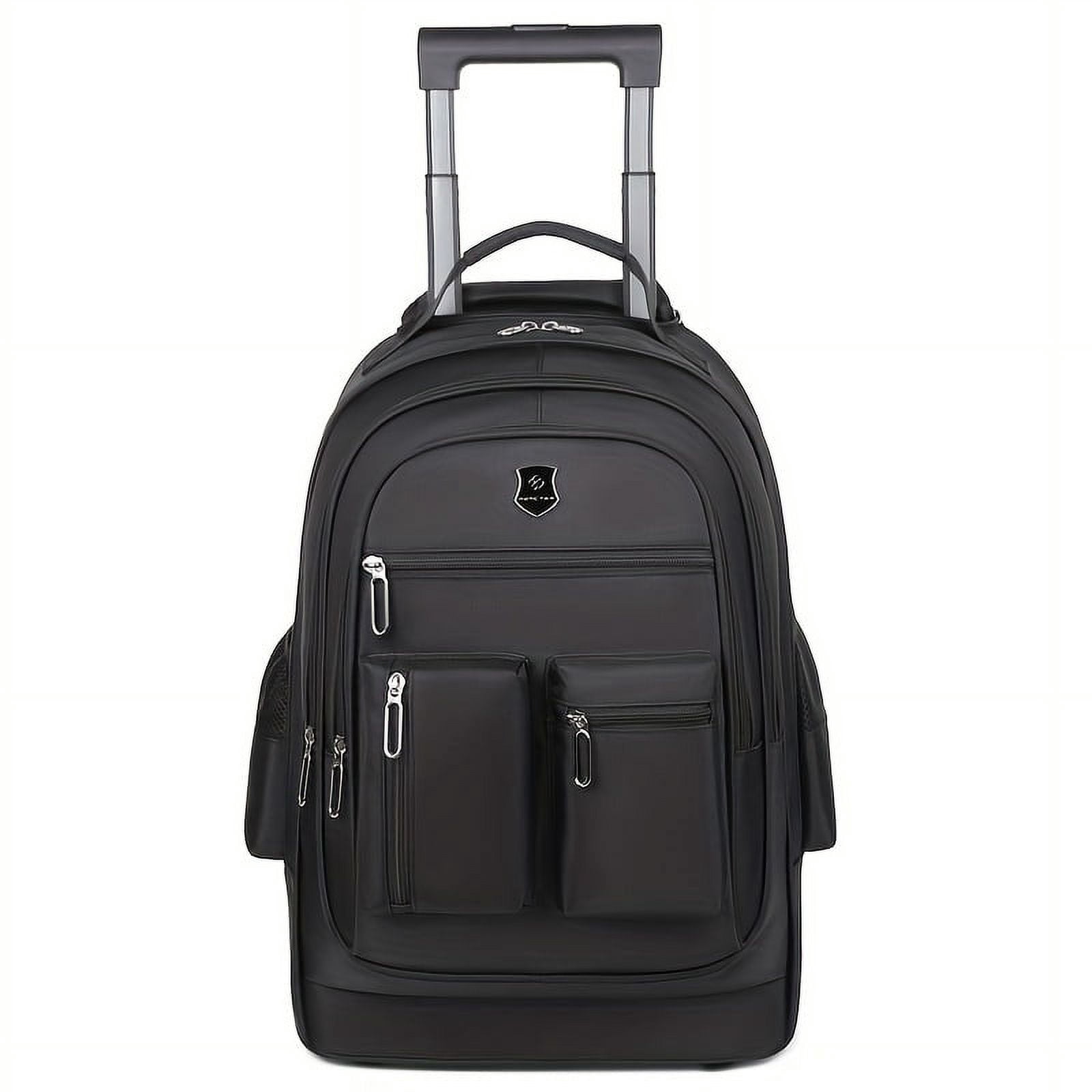 Multifunctional Large Capacity Wheeled Backpack, Black - Walmart.com