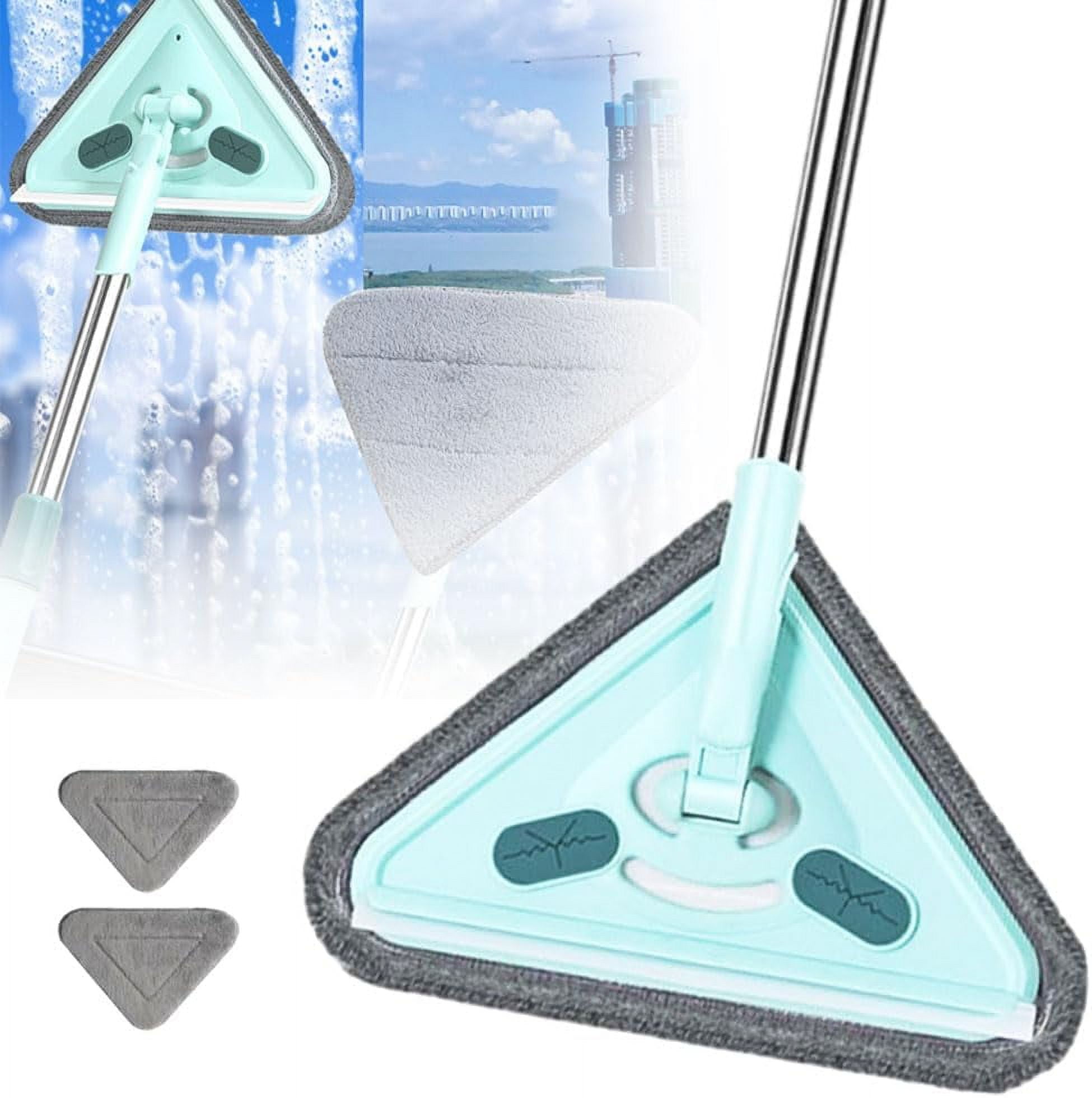 Multifunctional Rotatable Triangle Mop with 1.5M Long Handle and Pad ... Multifunctional Rotatable Triangle Mop with 1.5M Long Handle and Pad ...