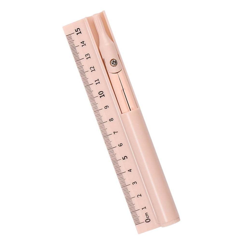 Multifunctional Ruler Compasses Pencil 15cm Straight Ruler Draft Ruler ...