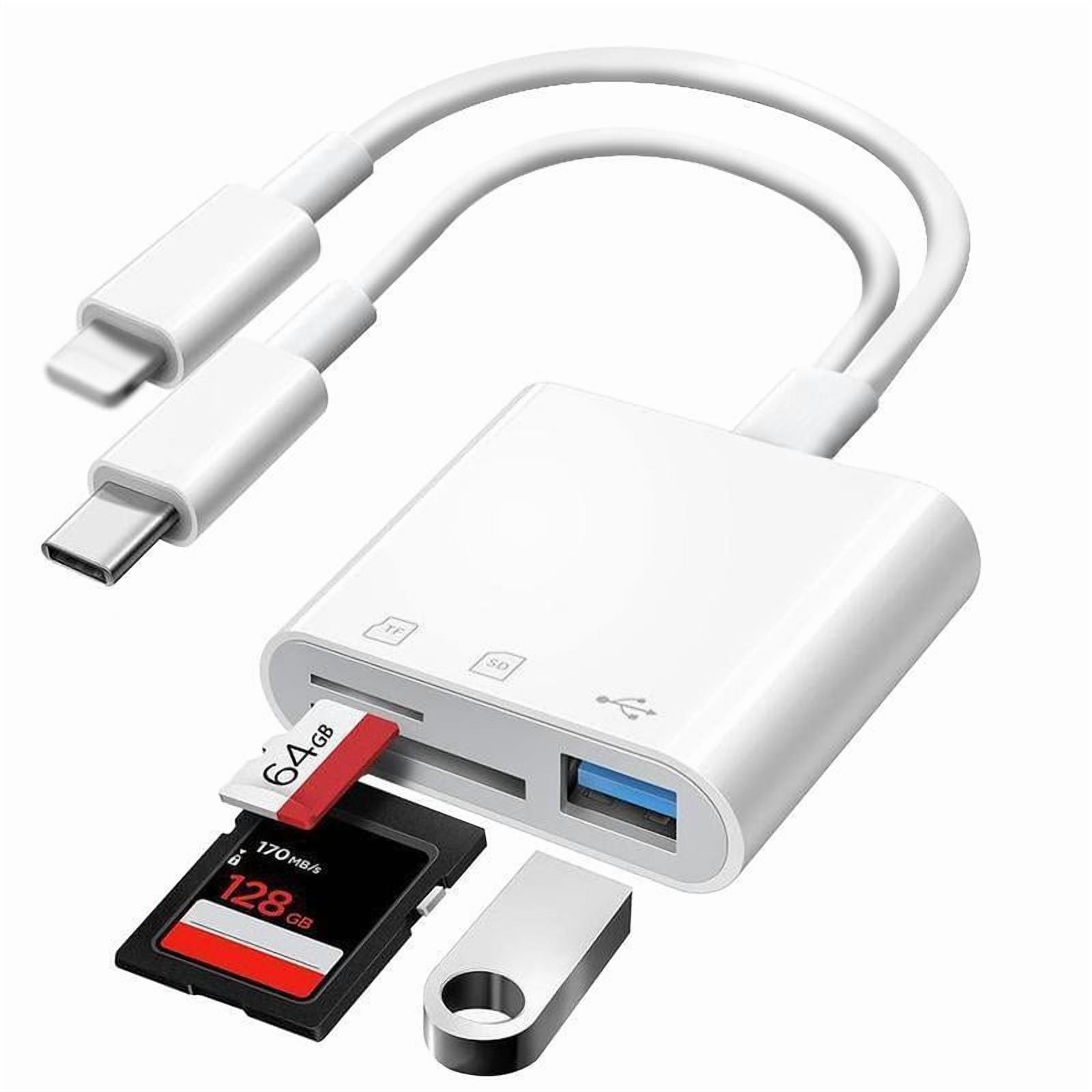 Multifunctional SD/TF/USB C Card Reader, 1 Count USB C Plug Card Reader ...