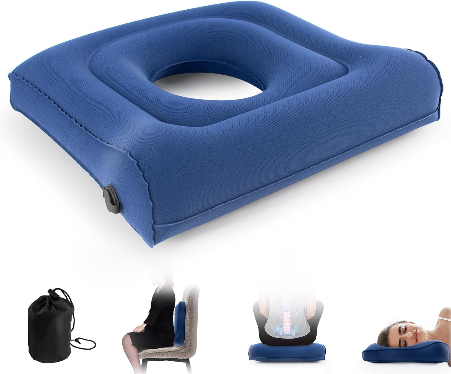 Multifunctional Seat Cushion,Inflatable Head Pillow,Adjustable Donut ...