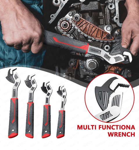 Multifunctional Self Locking Wrench, Multi-Size Selection Self ...